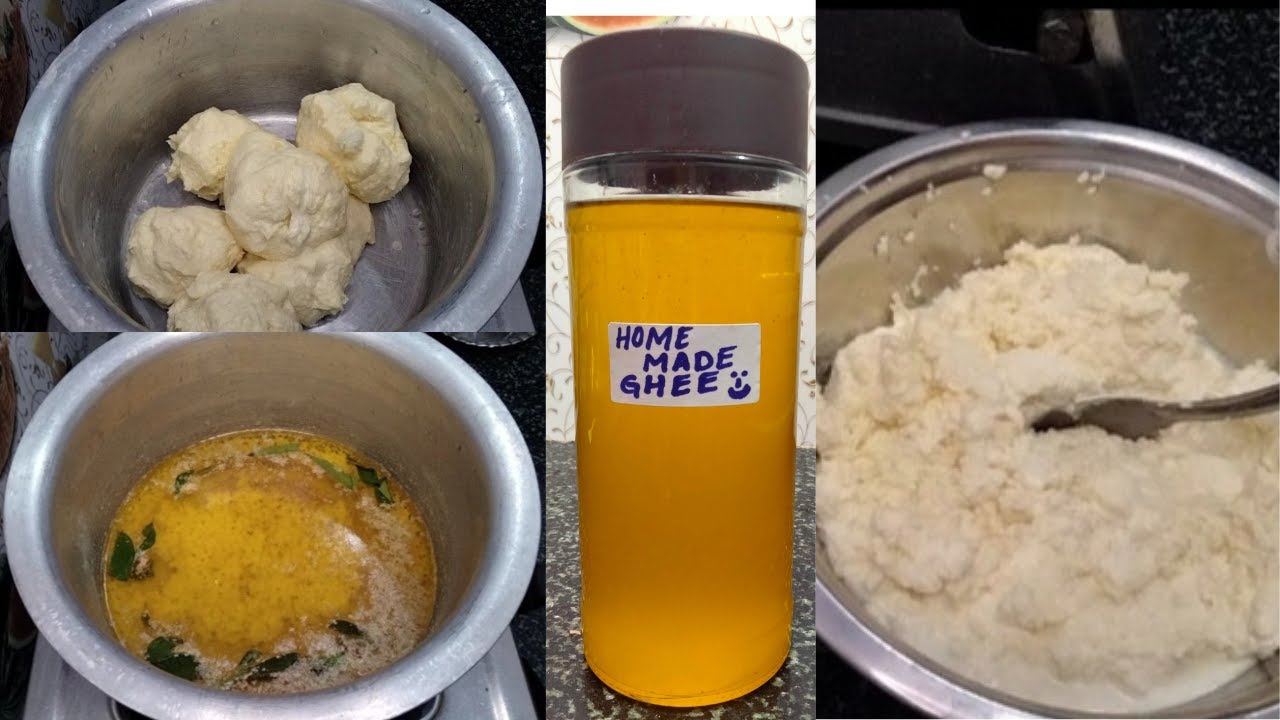 Home made ghee | step by step procedure to prepare pure ghee at home in ...