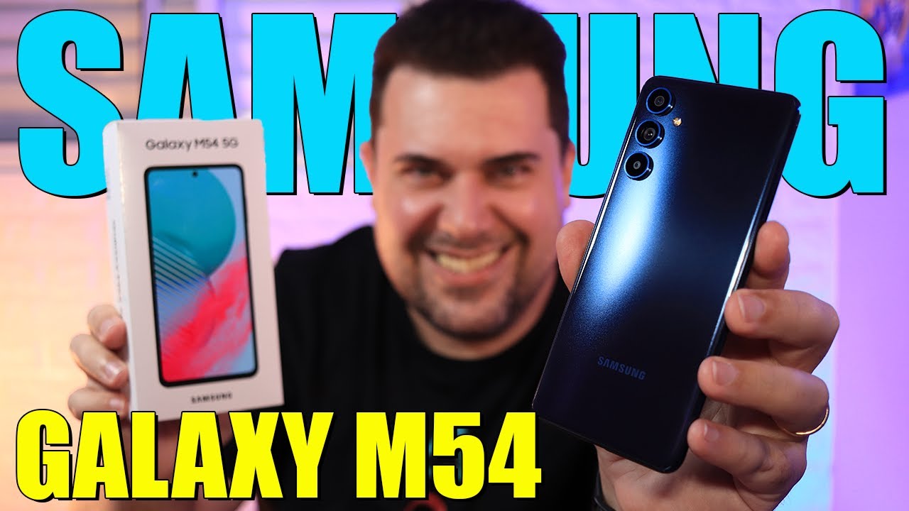 Samsung Galaxy M54 - Estilo, Boas Câmeras e Bateria! - YouTube