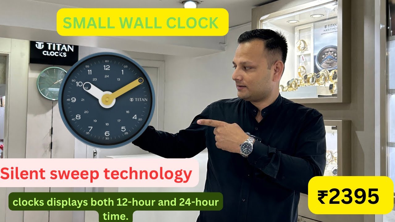 Titan wall clock ₹2395 featuring a unique hand these clocks displays ...