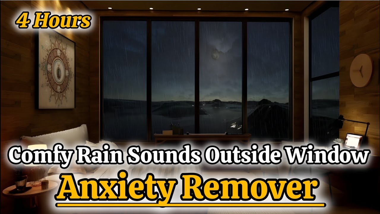 Anxiety-Free Rain Sounds for Relaxation and Sleep | 4 Hours Cozy Rain ...