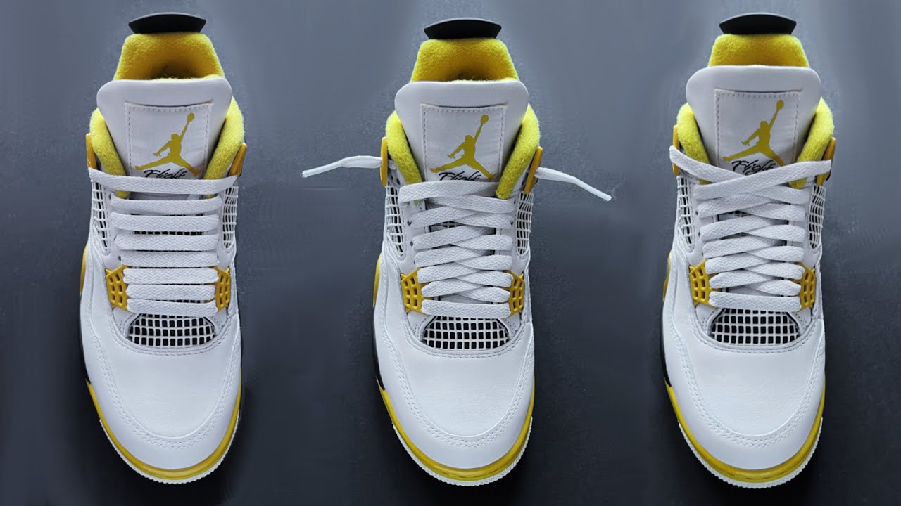 4 Ways How To Lace Jordan 4 - YouTube