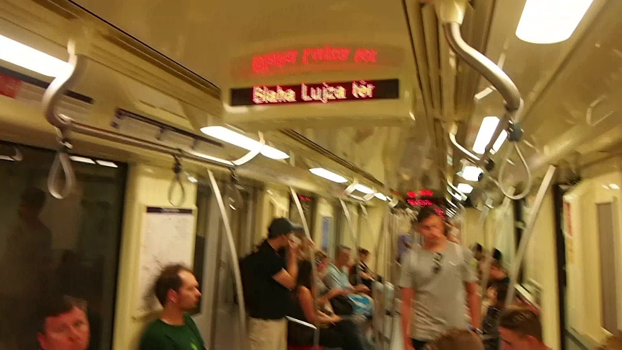 Budapest Metro Line 2 (red) the 3rd newest trains on the network - YouTube