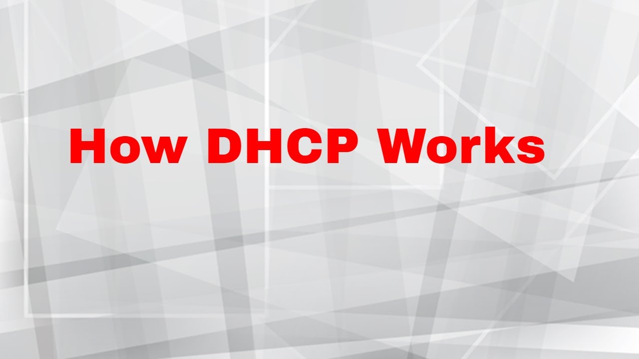 How DHCP Works ? Lease Generation Process ? - YouTube