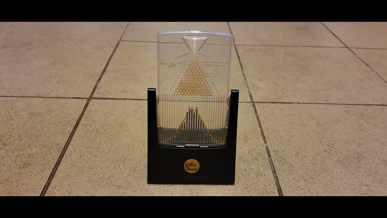 Golden Ball In Galton Board Or Quincunx! - YouTube