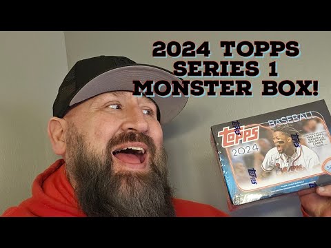 2024 TOPPS SERIES 1 MONSTER BOX FIRST LOOK! - YouTube