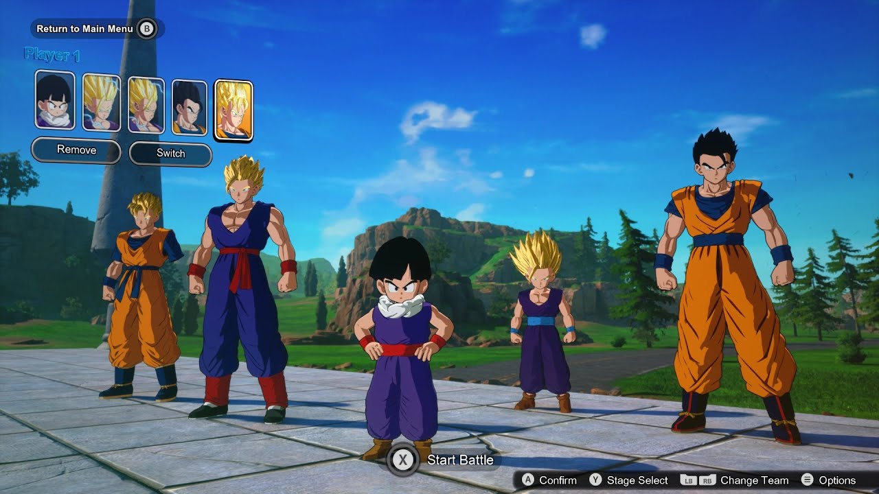 Dragon Ball Sparking Zero - All Gohan Transformations / Ultimate ...