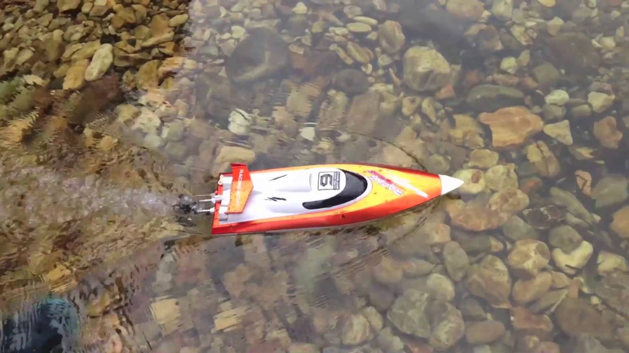 Lancha de controle remoto: Explicação e testes em rio e praia. ( Rc ...