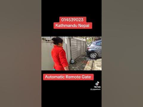 automatic remote sliding gate - YouTube