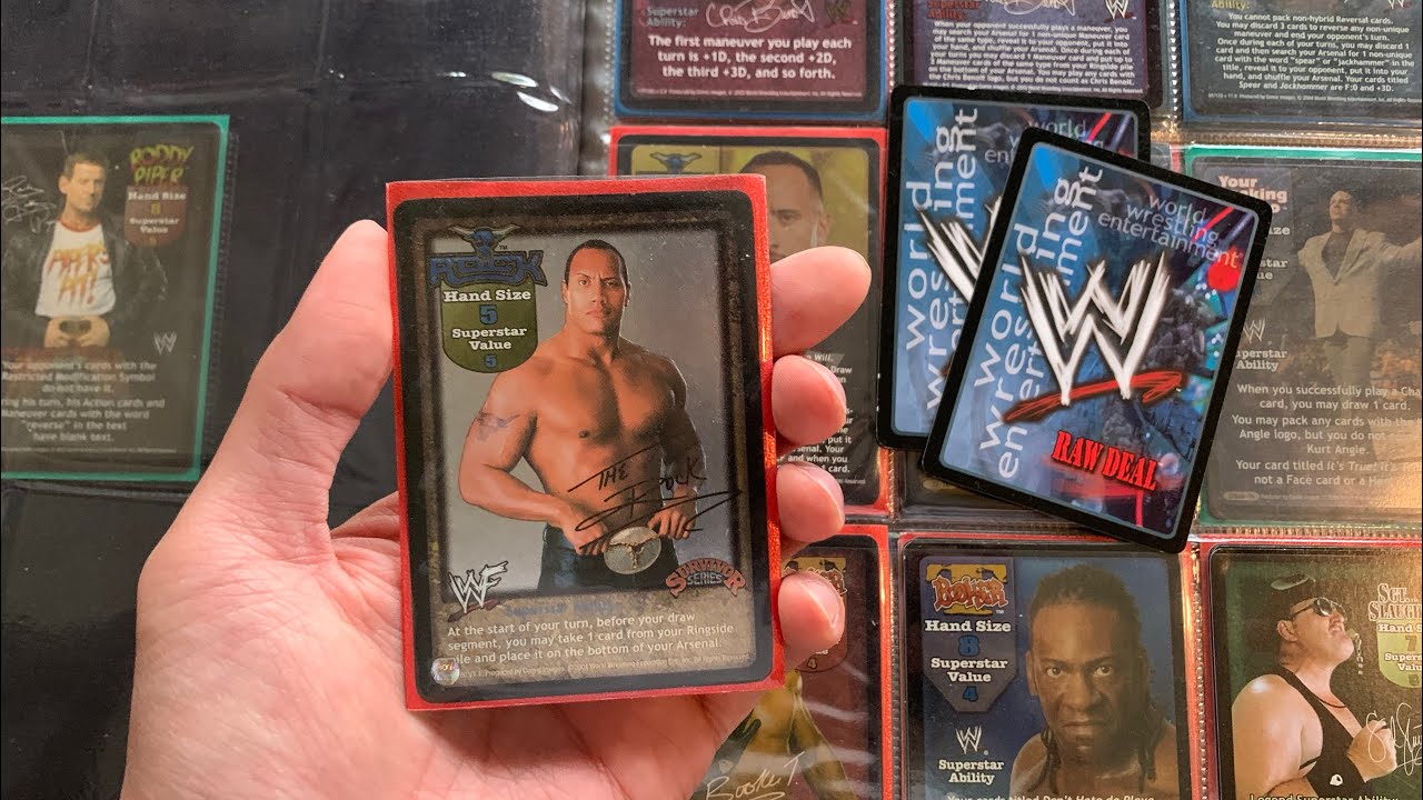 WWE Raw Deal Card Collection - YouTube