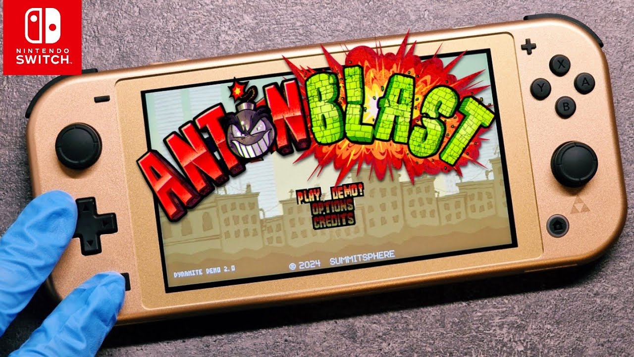 AntonBlast Nintendo Switch Lite Gameplay - YouTube