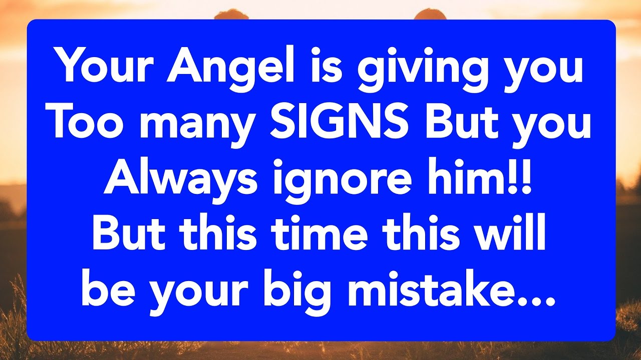 🤩 Your Angel is Giving You Too Many SIGNS But you always ignore them so ...
