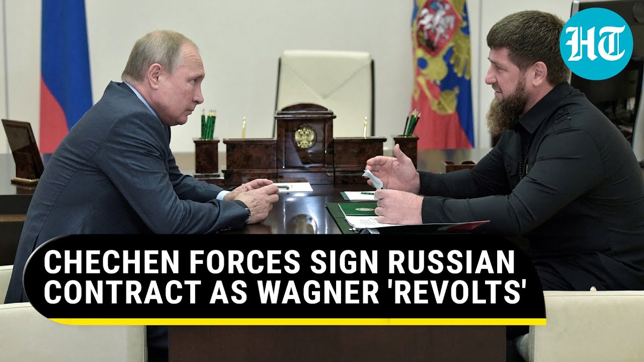 Putins Army Mocks Wagner Revolt Chechen Forces Sign Deal With