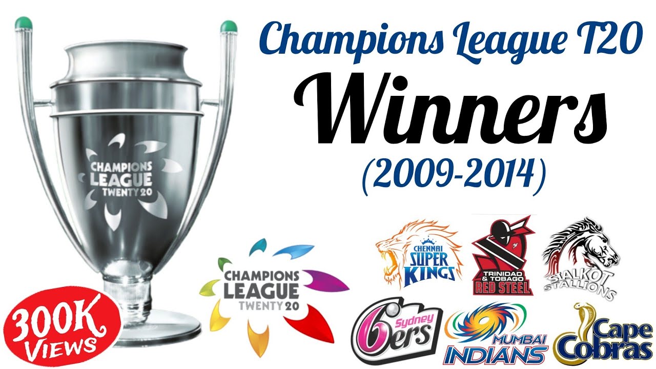 Champions League Twenty20 Winners List (2009-2014) - YouTube