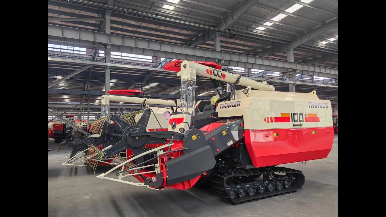 10 Sets of Rice Combine Harvester Shipping to Thailand. - YouTube