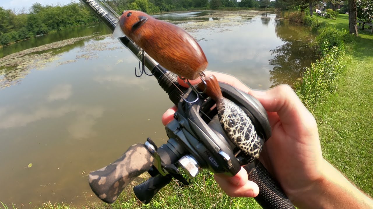 Will a BEAVER lure catch fish? (NEW PB) *Des Plaines River* - YouTube