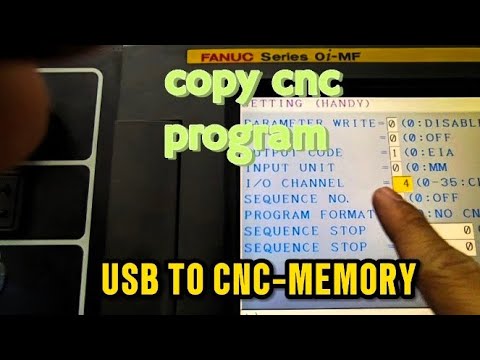 USB to CNC-MEM How to copy a CNC program. - YouTube