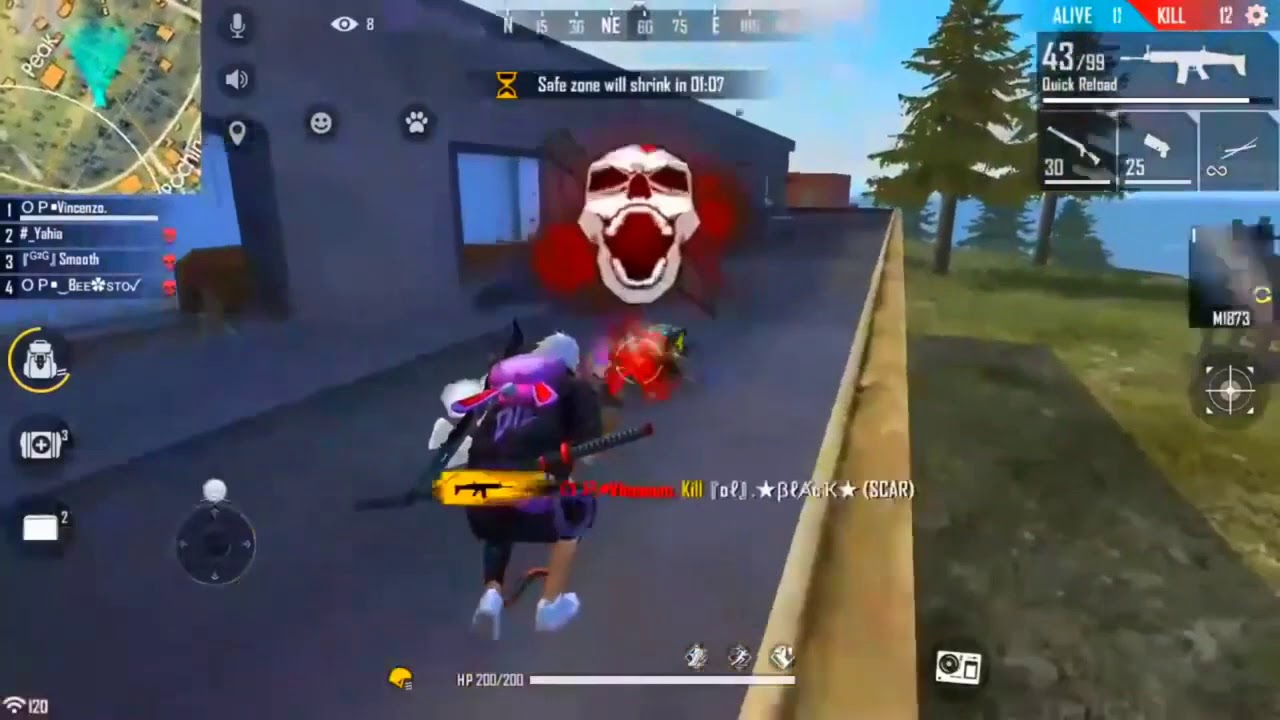 FREE FIRE BEST GAMEPLAY OF VINCENZO - YouTube