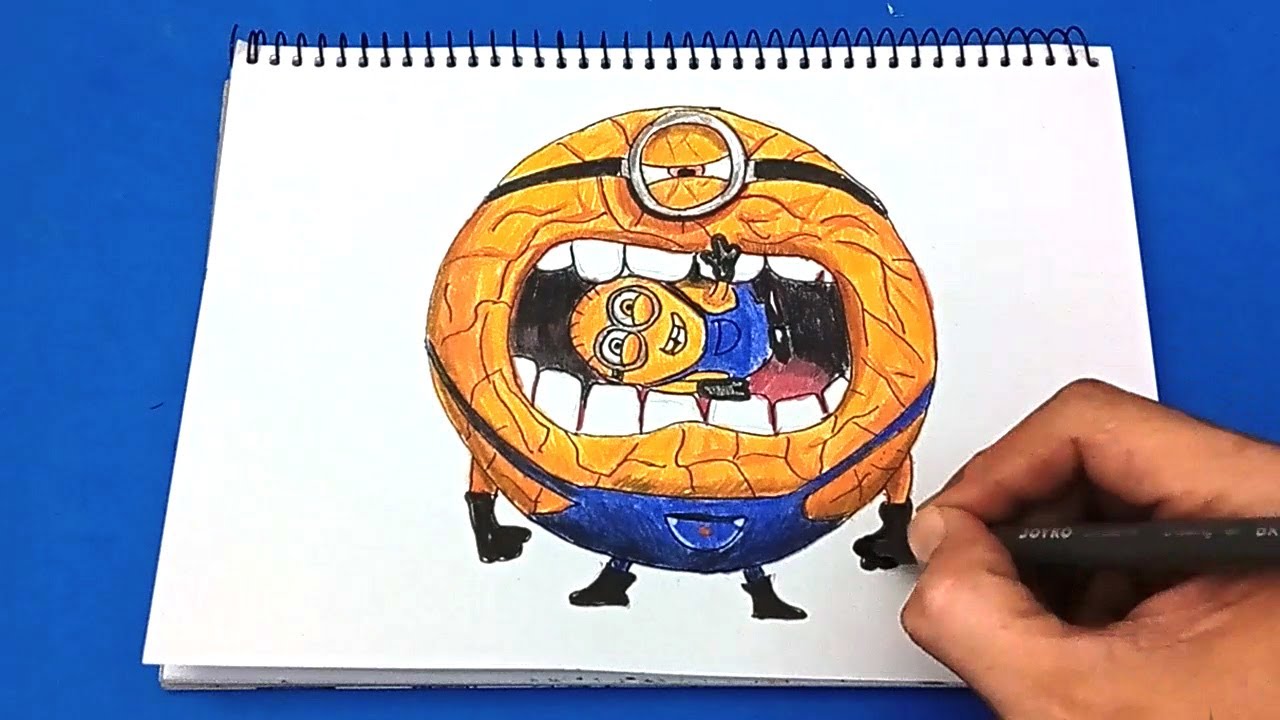 How to draw Mega minion / despicable me 4 drawing - YouTube