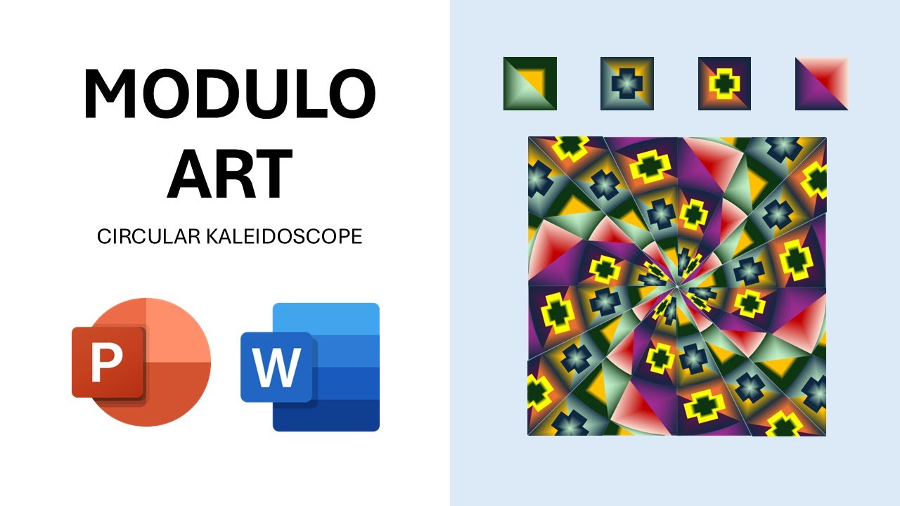 MODULO ART CIRCULAR KALEIDOSCOPE TUTORIAL - YouTube