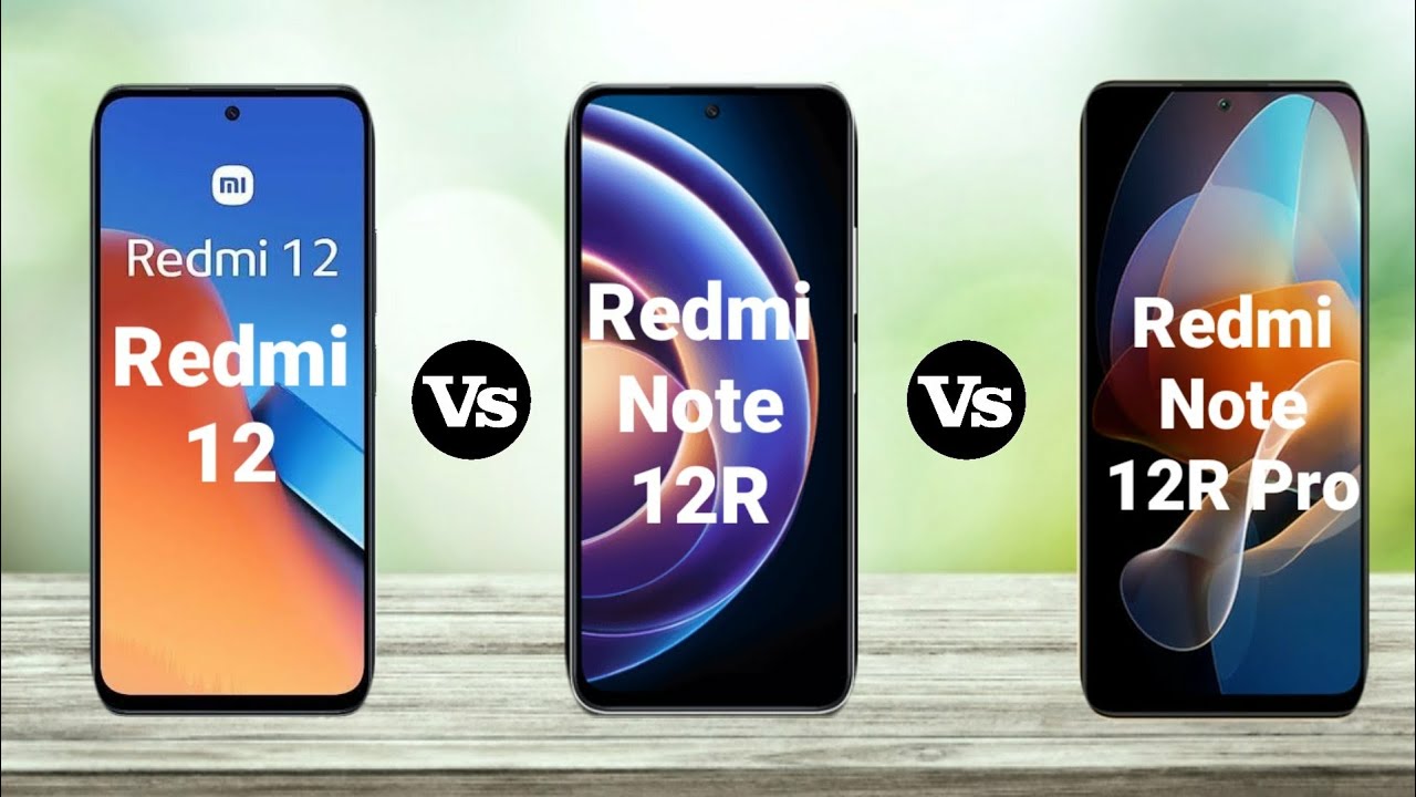 Redmi 12 Vs Redmi Note 12R Vs Redmi Note 12R Pro | Full Comparison | SB ...