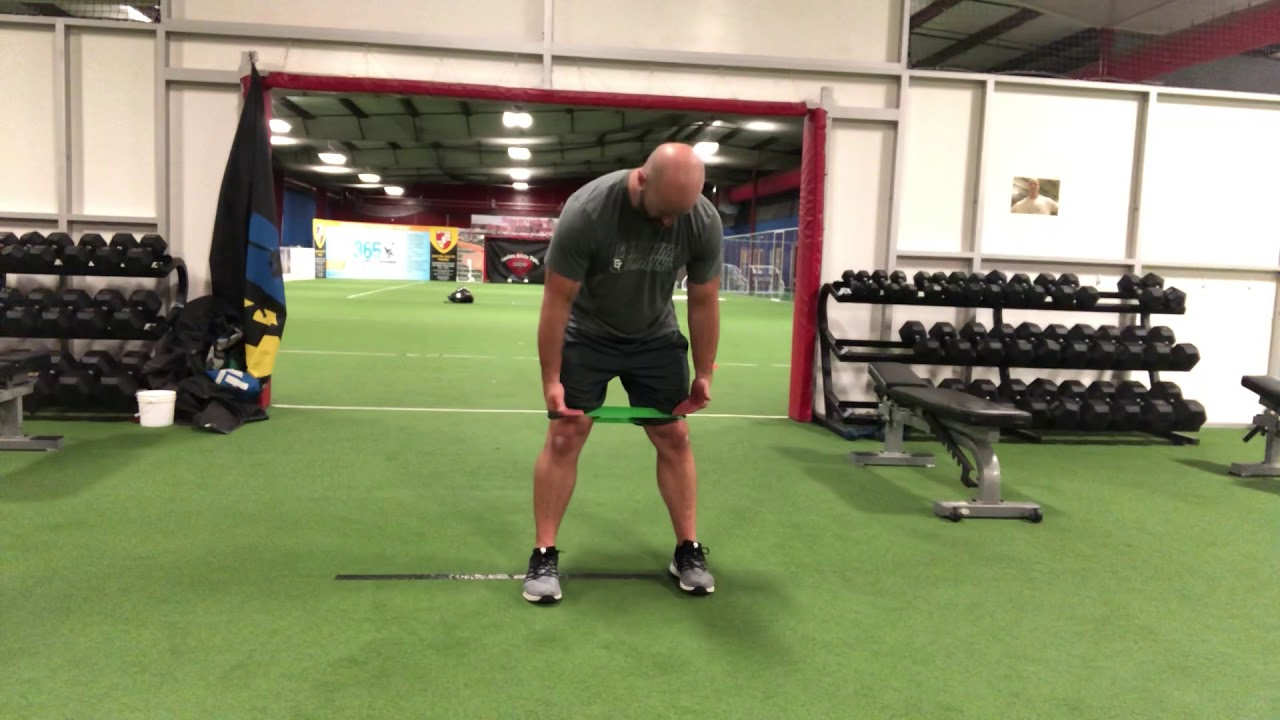 Mini Band Hip External Rotation - YouTube