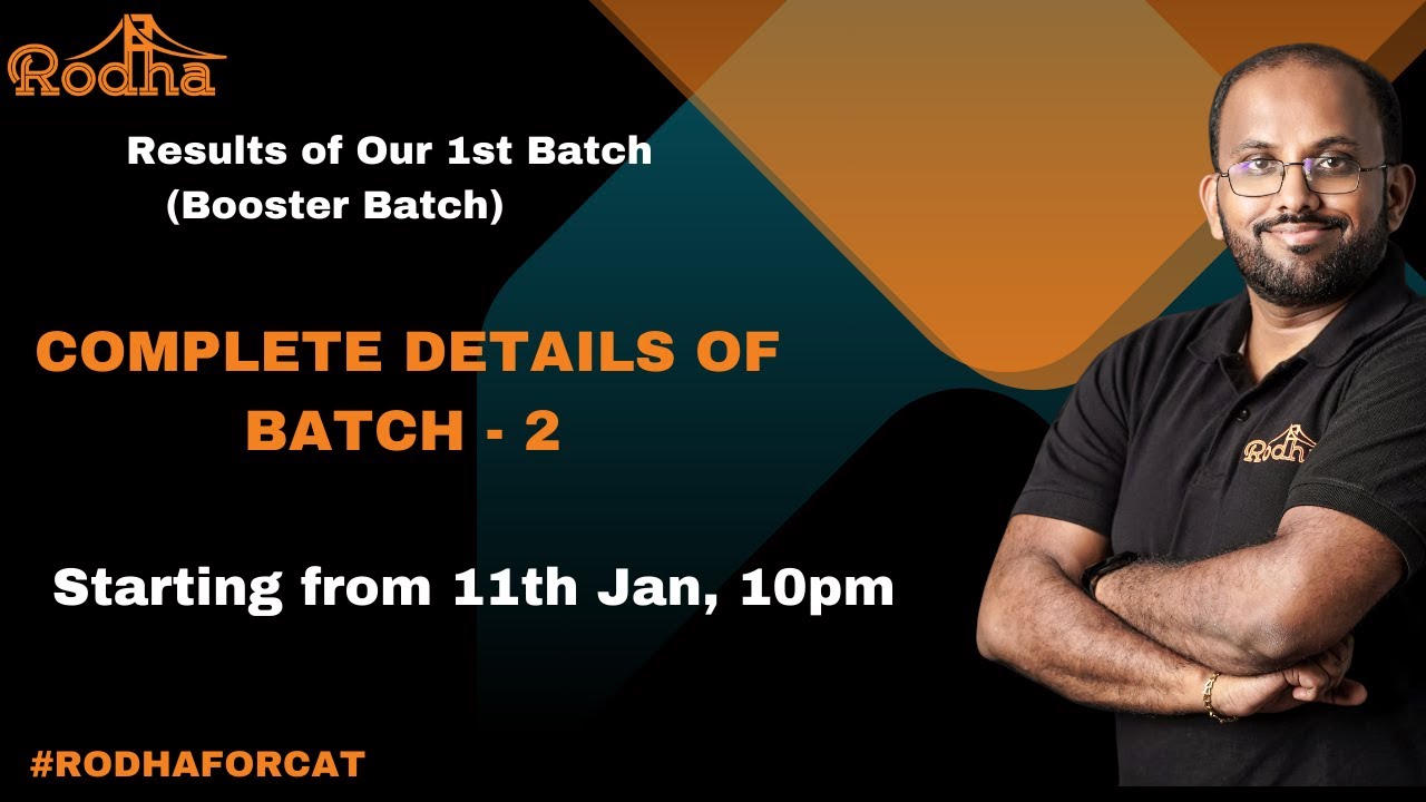 Launch of BATCH - 2 I CAT 2024 I Complete Details & Offerings - YouTube