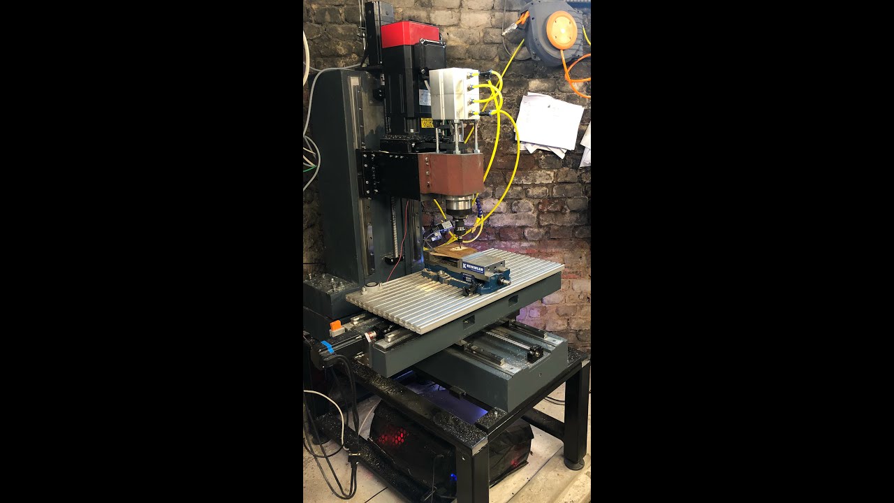 Diy Concrete Vertical Milling Machine VMC CNC - YouTube