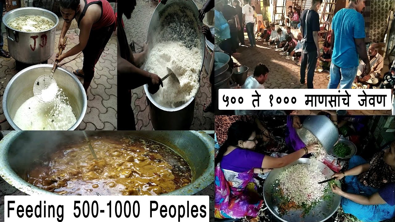 Food Preparation for 500 to 1000 Peoples | Satisfying Slow Motion ...