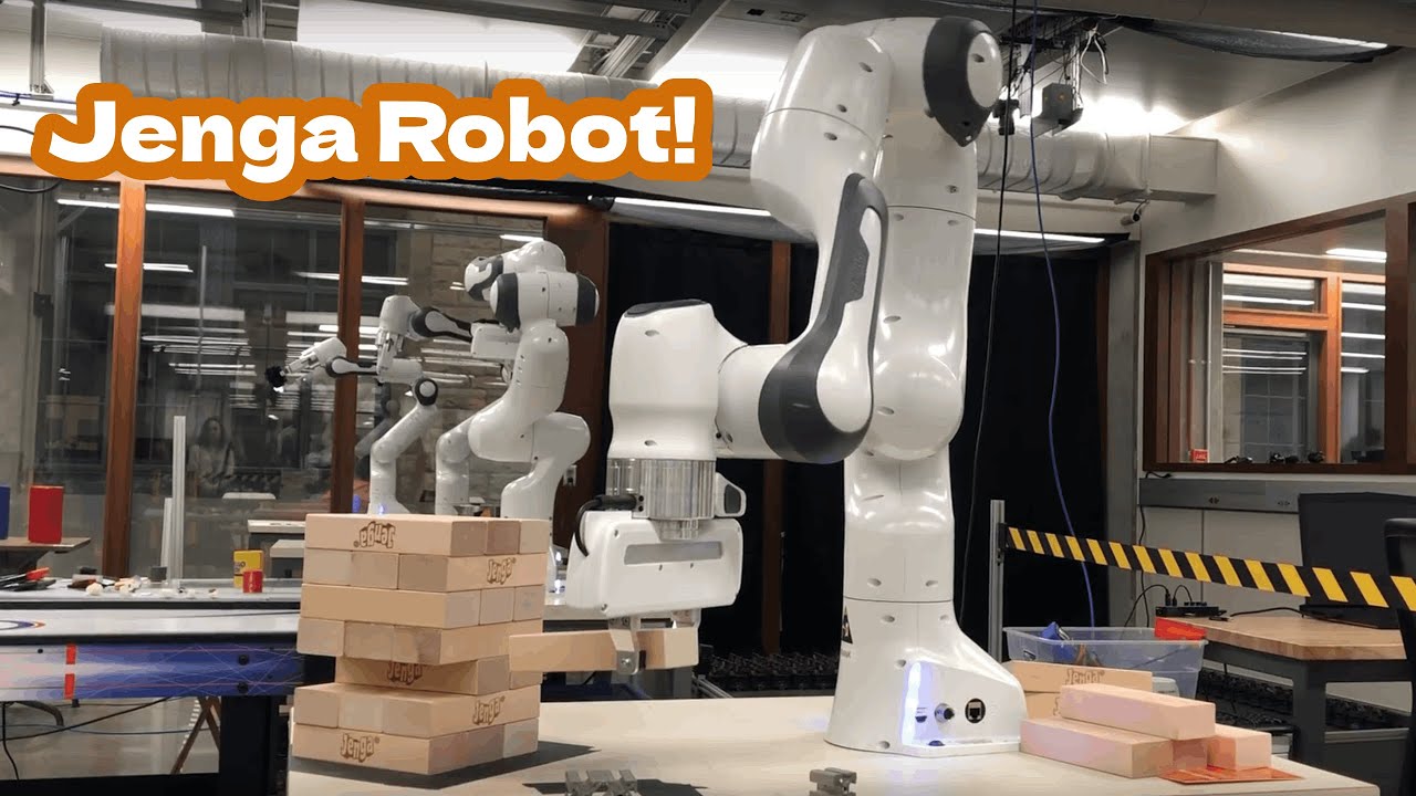 Jenga Robot Stacks 10 Pieces (20x Speed) - YouTube