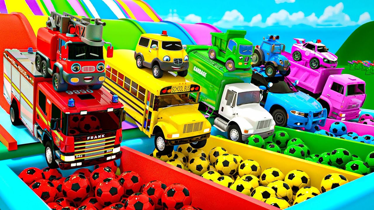 Color Balls & Sing a Song! | Sing songs - Wheels On the Bus | Baby ...