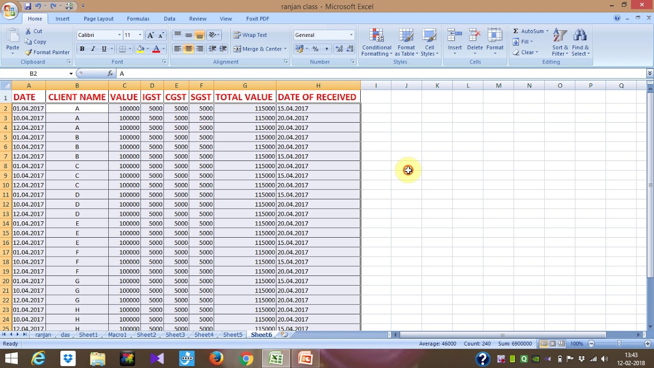 Sort/Filter, Freeze (Hindi Microsoft Excel part 7 ) - YouTube