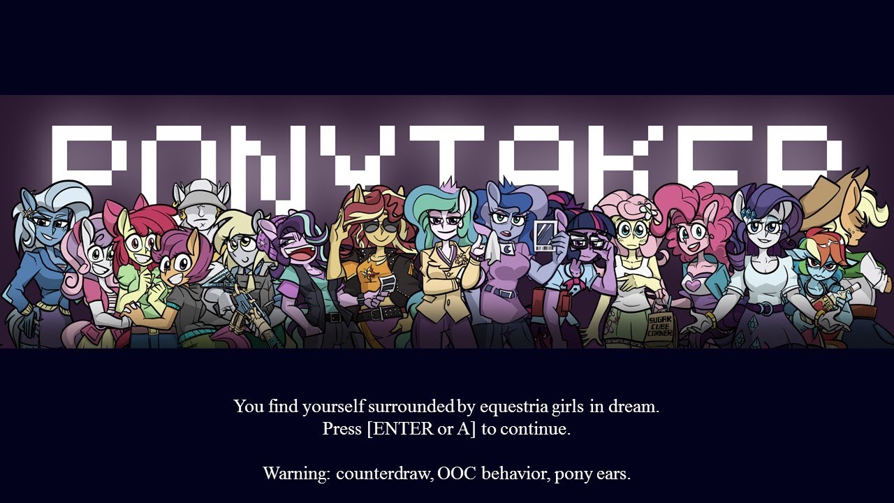 PONYTAKER Interactive video test playing (My little pony equestria girl ...