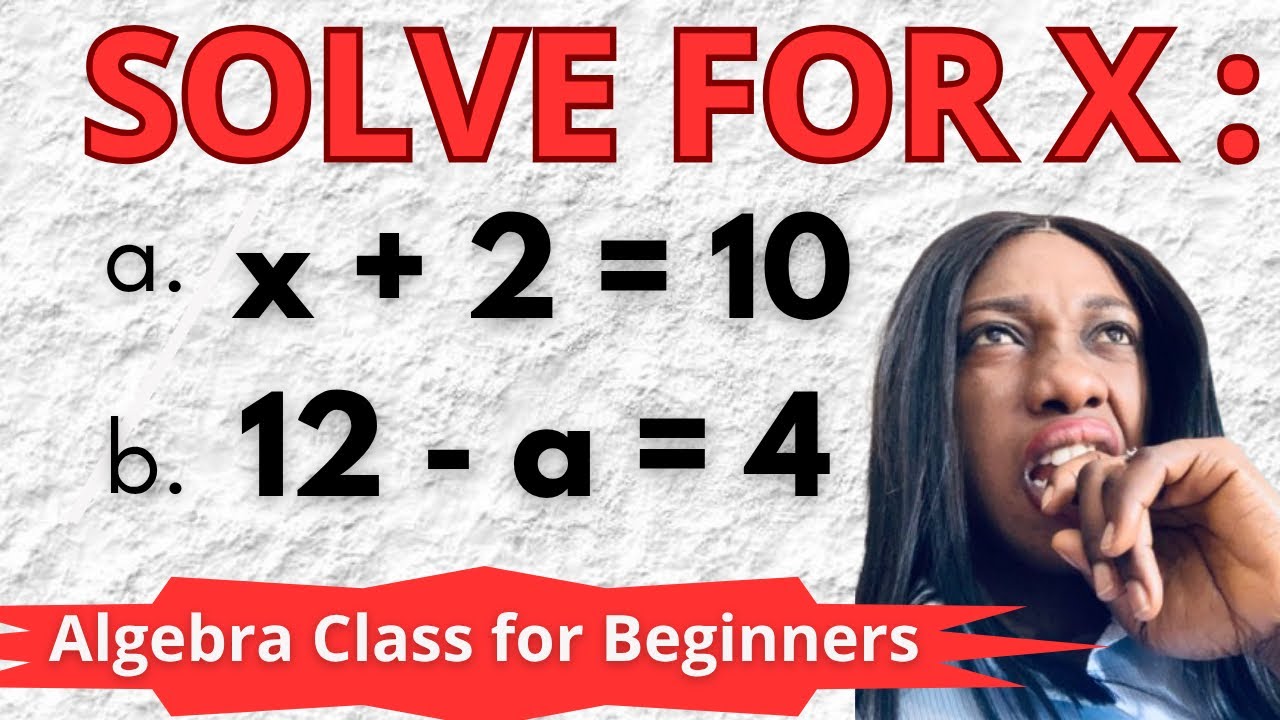 Solving Linear Equations in One Variable | Algebra For Beginners # ...