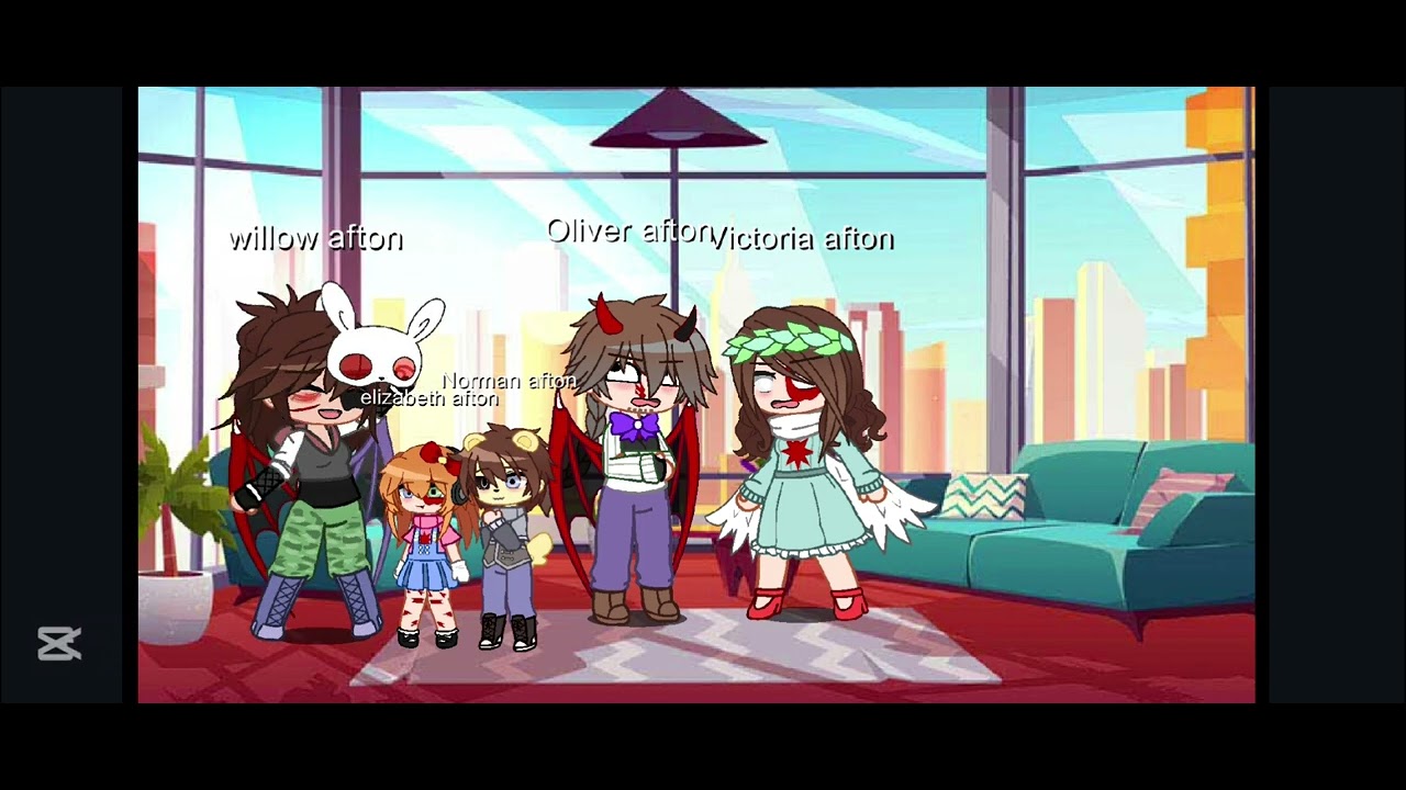 covering my ears as kid/willow afton and c.c Elizabeth afton/my_melody ...
