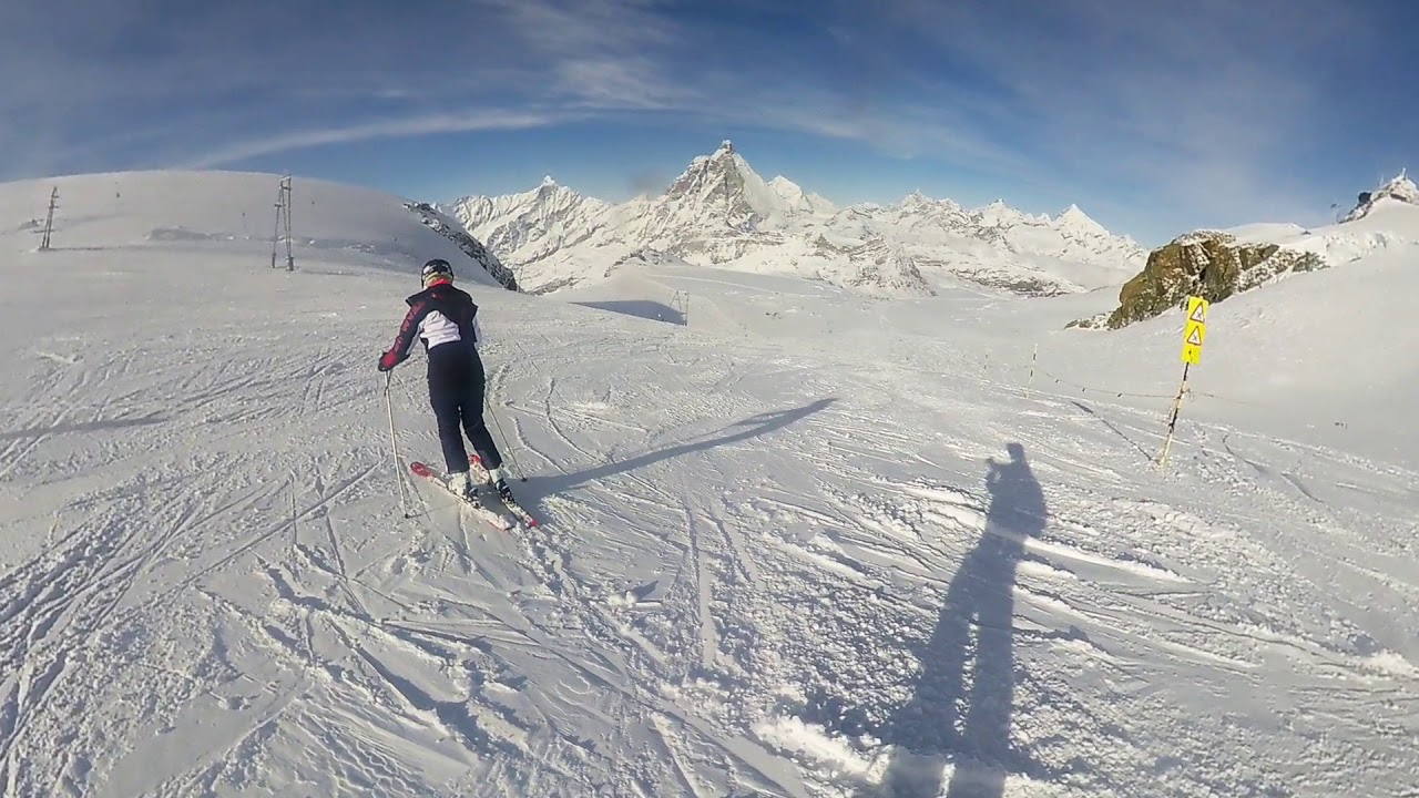 Skiing Zermatt, Switzerland (1) - YouTube
