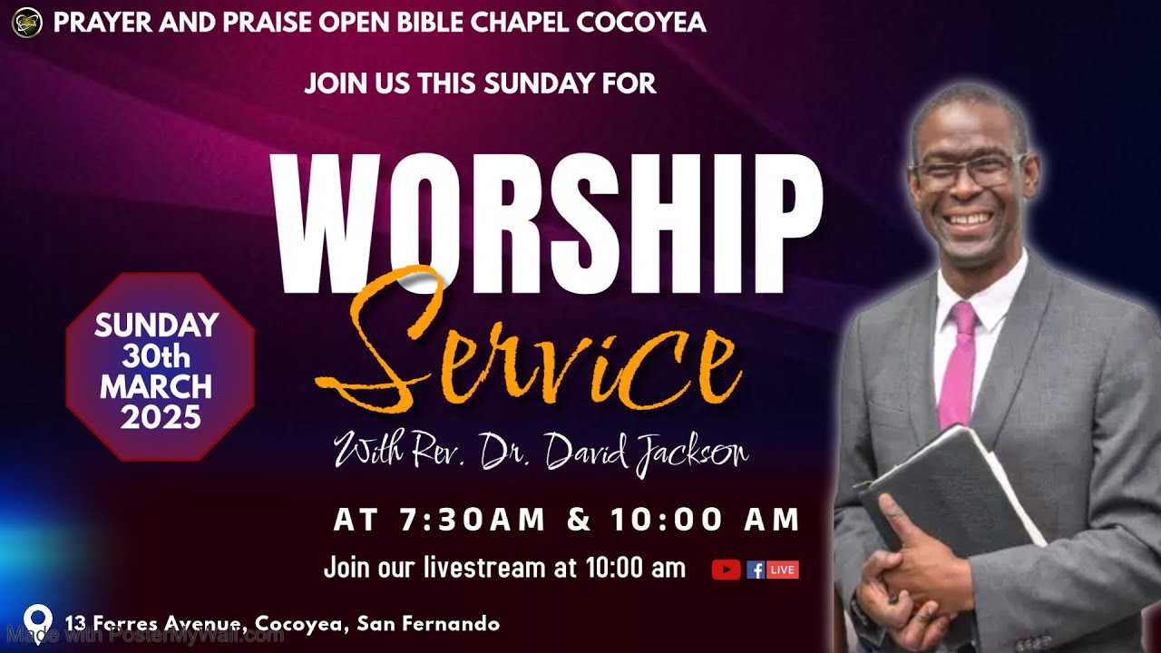 Worship Service - Sunday 30th March, 2025. - YouTube