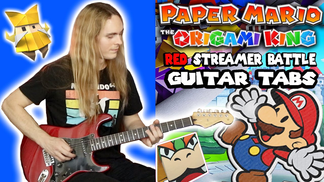 PAPER MARIO ORIGAMI KING | Red Streamer Battle | METAL COVER | Guitar ...