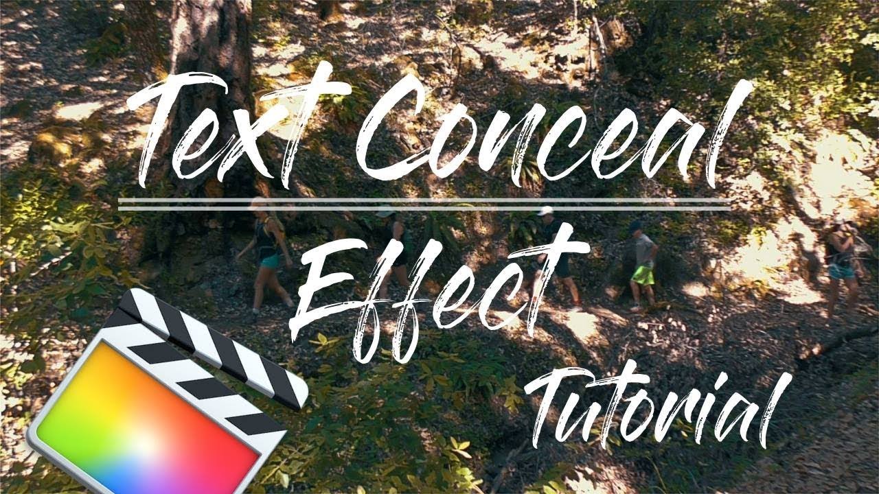 Text Conceal Effect- FCPX- Tutorial - YouTube