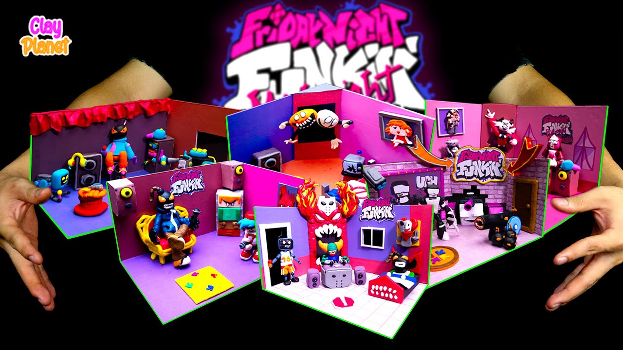 All Friday Night Funkin' Room with clay Part 1 - The last room is very ...