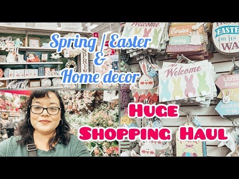 EXTREME SPRING/ EASTER DECOR SHOP WITH ME & HAUL 2020 | MICHAELS ...