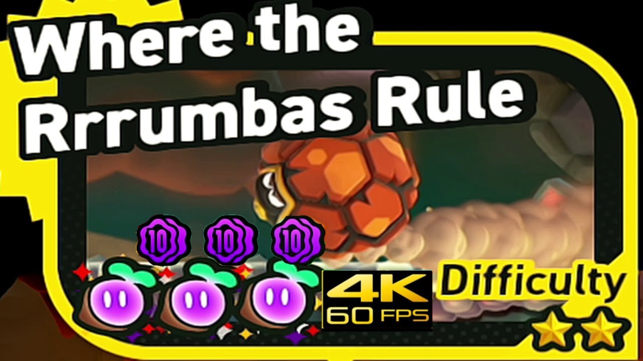 Super Mario Bros. Wonder Gameplay - Where the Rrrumbas Rule [4K 60FPS ...