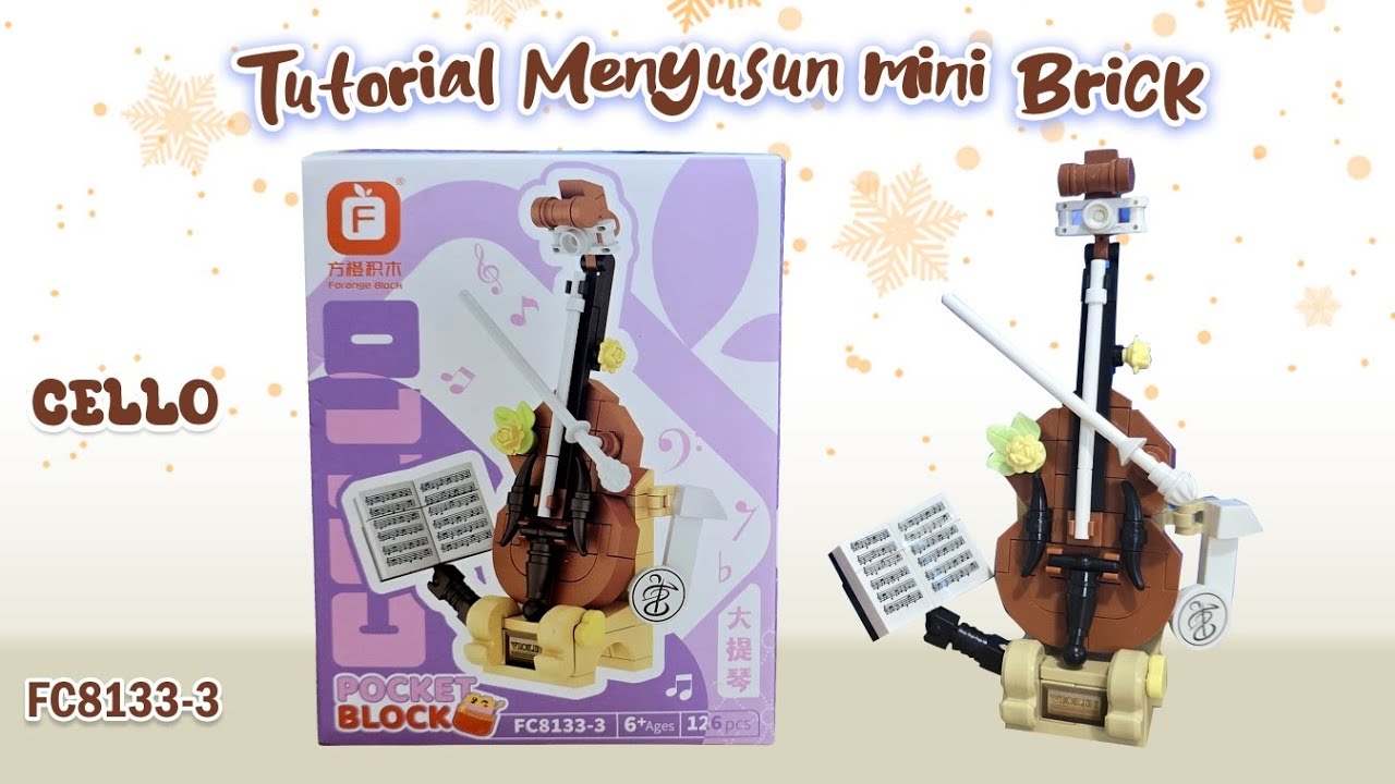TUTORIAL MENYUSUN MINI LEGO BRICKS NANO BLOCKS MUSICAL INSTRUMENT ...