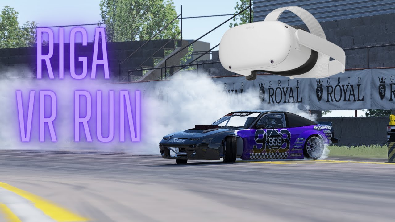 VR run in a 1000 HP 180SX - YouTube