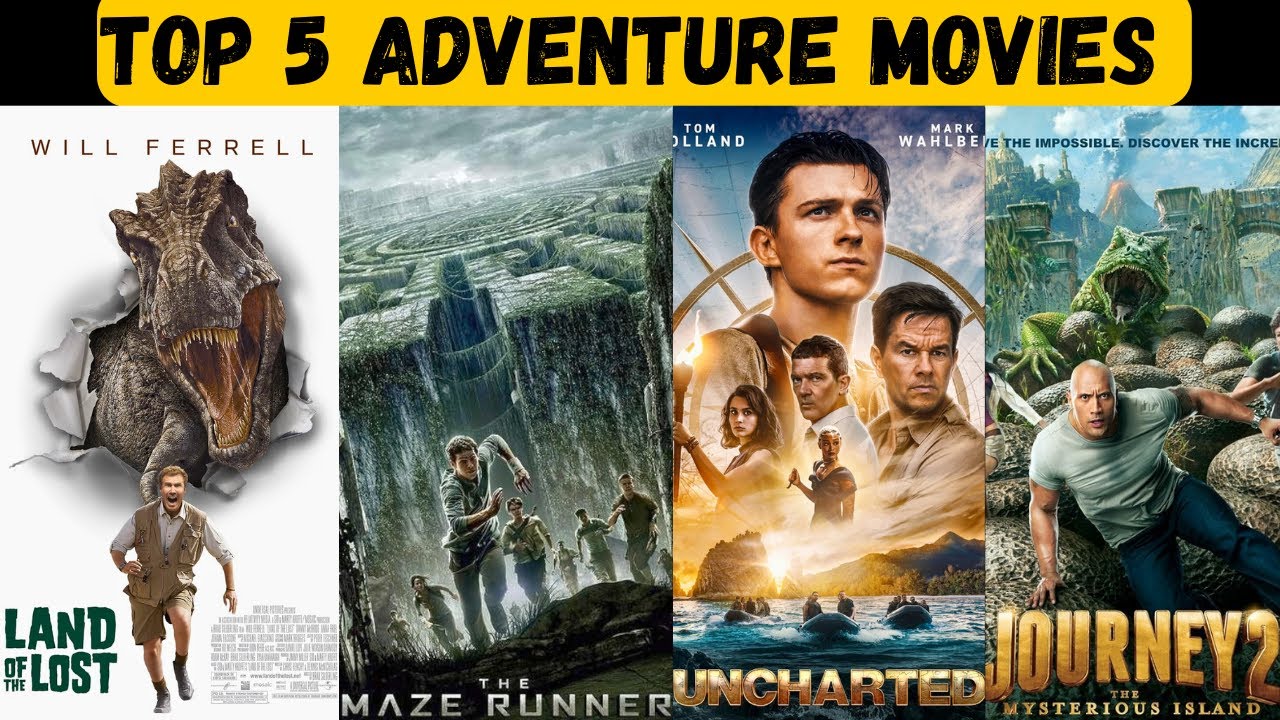 Top 5 Adventure Movies for Thrilling Home Escapes! 🌴🔍 | Must-Watch ...