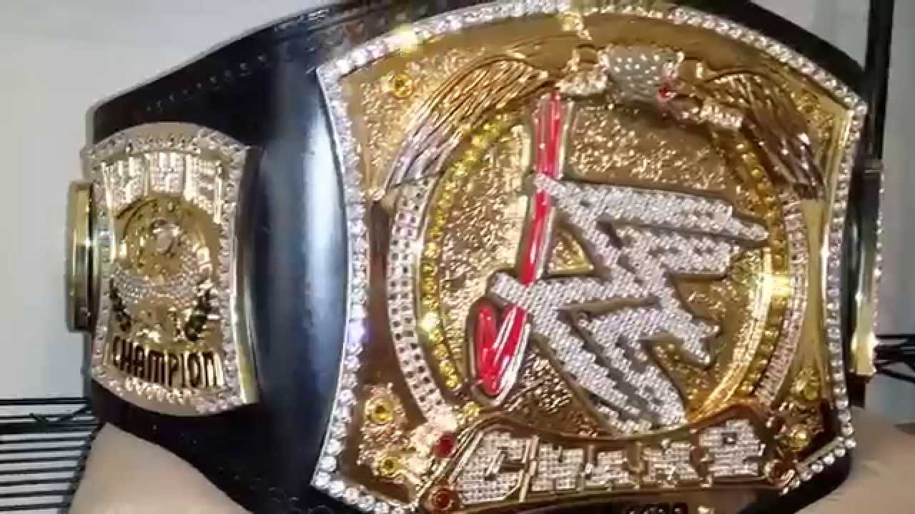 WWE Spinner Championship Belt restoned with Swarovski Crystals - YouTube