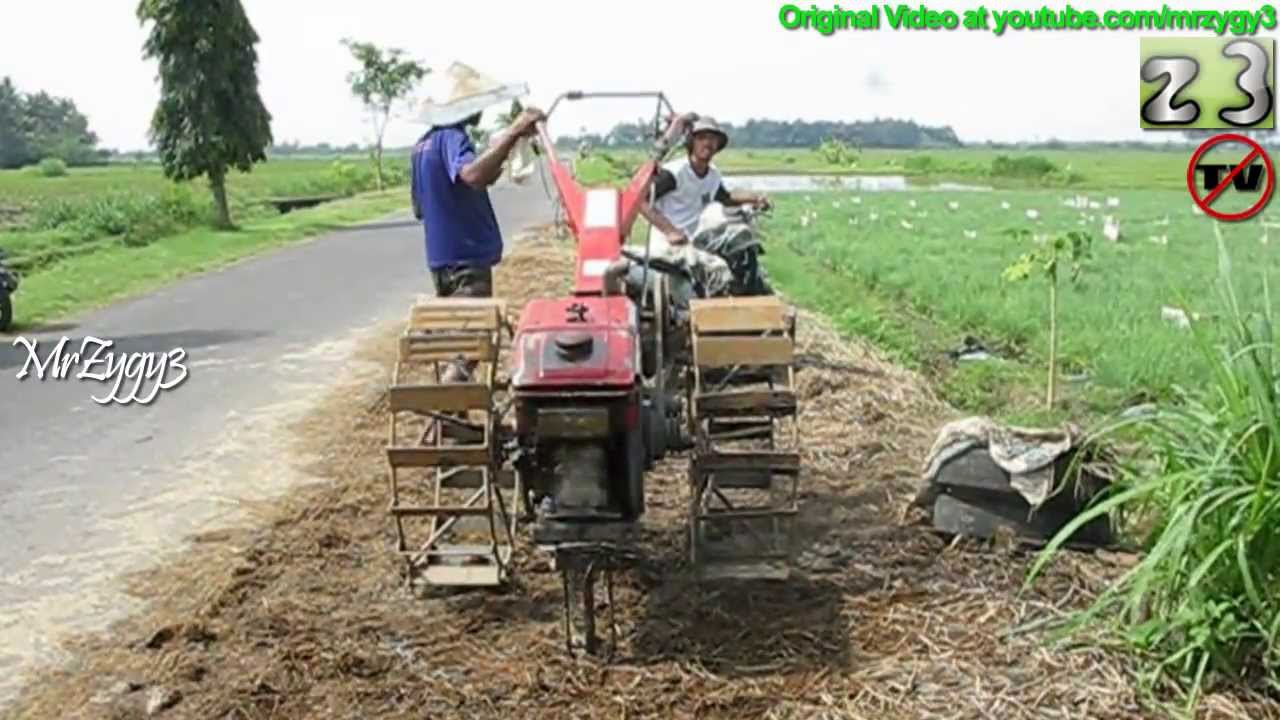 Yanmar Hand Tiller Two Wheel Tractor Walking Down - YouTube