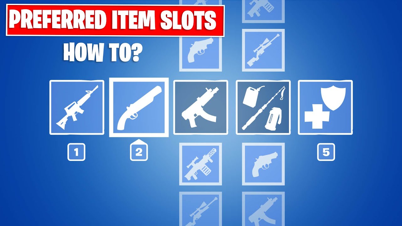 HOW TO SETUP PREFERRED ITEM / WEAPON SLOTS - Fortnite Season 7 Chapter ...