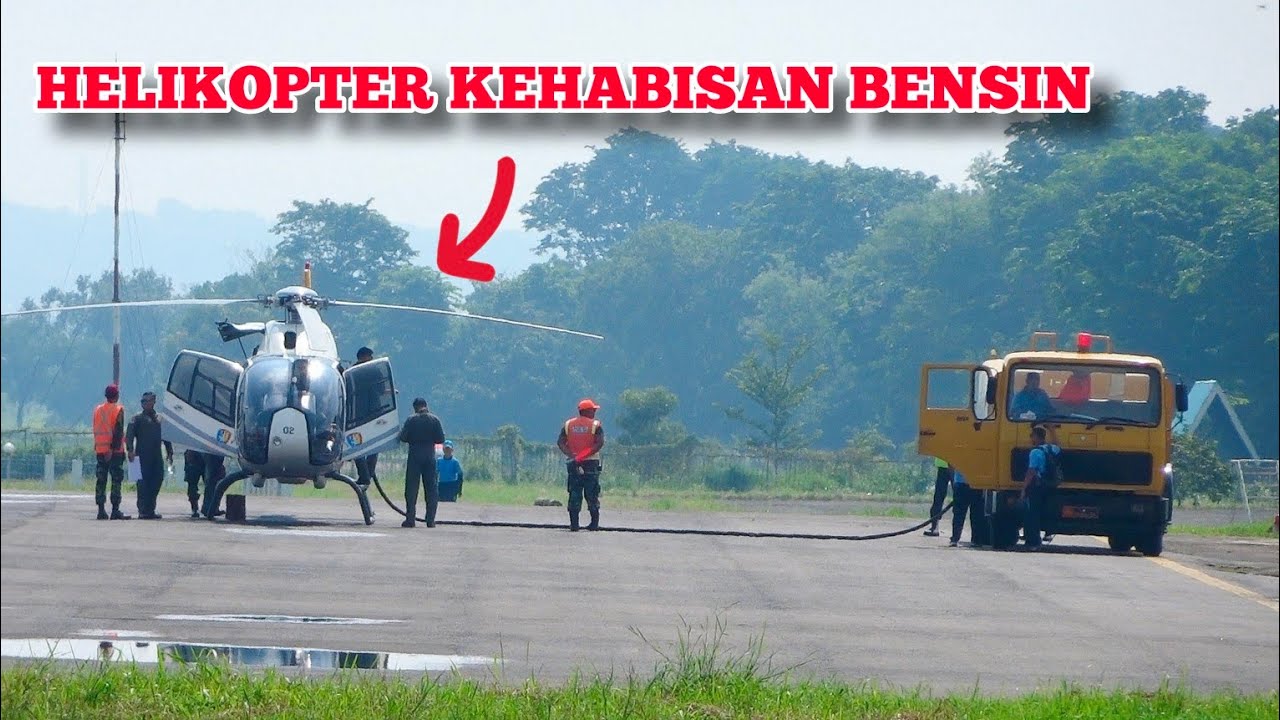 Gara-Gara Abis Bensin‼️Helikopter Milik TNI AU Mendarat Di Bandara Solo ...