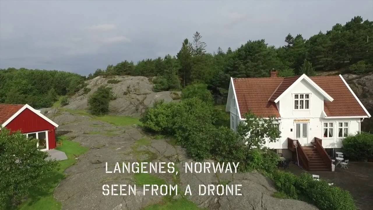 Norway, Søgne, Langenes seen from a drone - YouTube