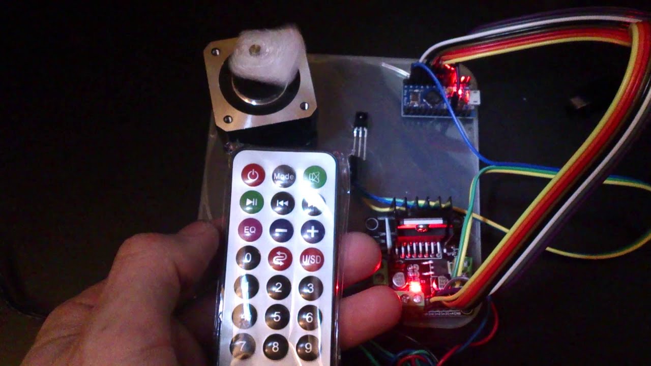 MTD-01 H-Bridge Driver Arduino Pro Mini IR Remote - YouTube